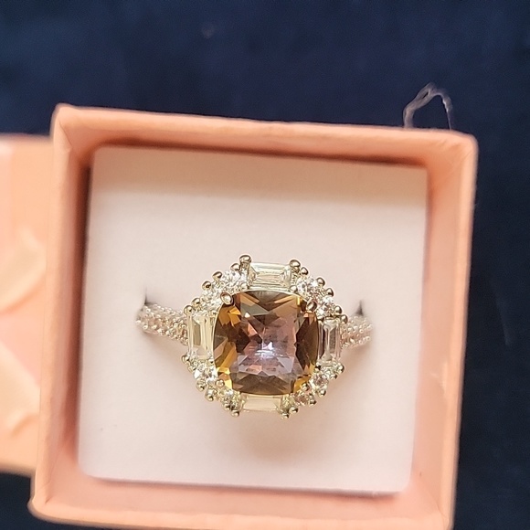 bp | Jewelry | Bomb Party Size 9 Yellow Rainbow Topaz Ring | Poshmark